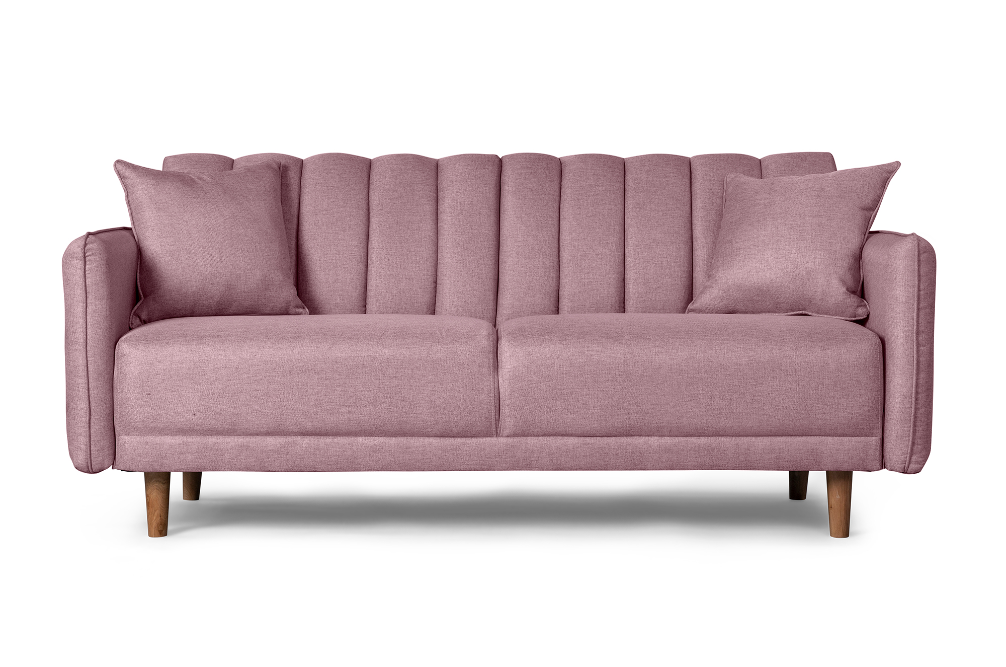 Sofá Cama Hades Palo de Rosa Makora Essentials de lino.