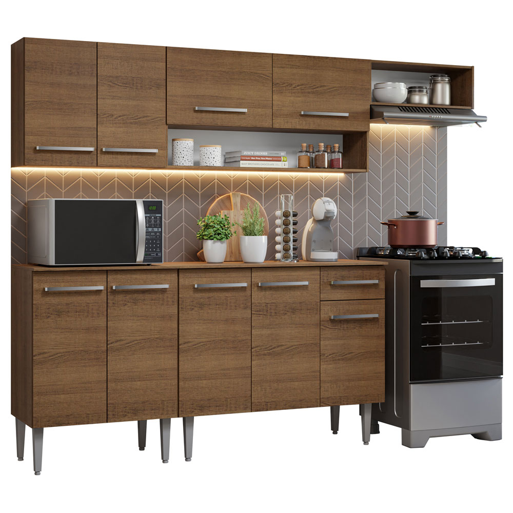 Cocina Integral Completa Modular Madesa Emilly 229cm MM 13.