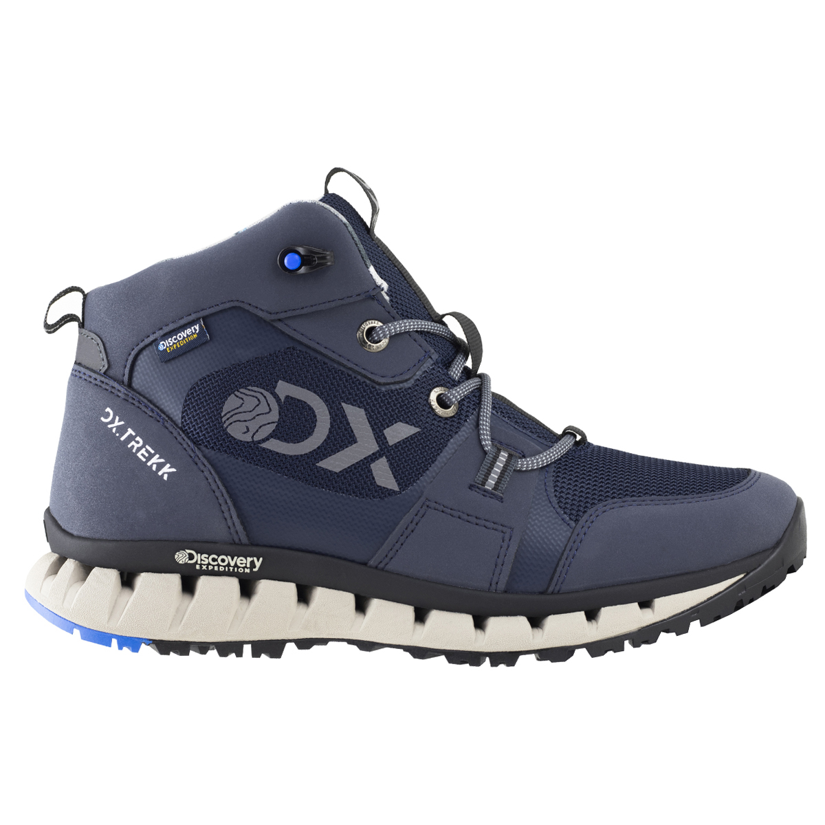 Botas Para Hombre Senderismo Discovery 2337 Azul Marino Dx-Trekk ...