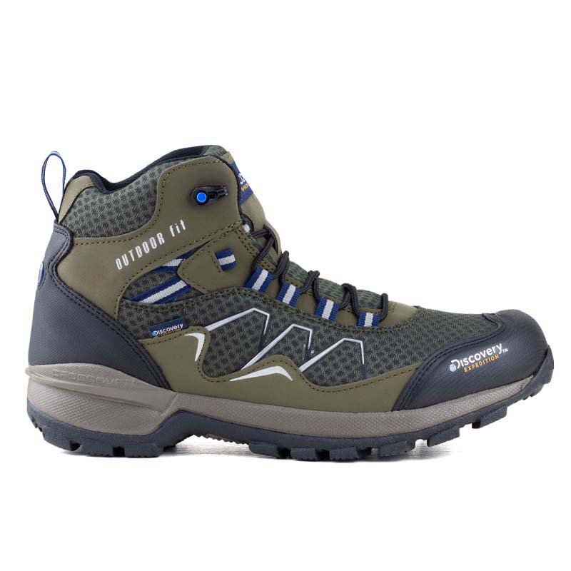 Botas Para Camping Hombre Senderismo Discovery 2320 Verde Confort