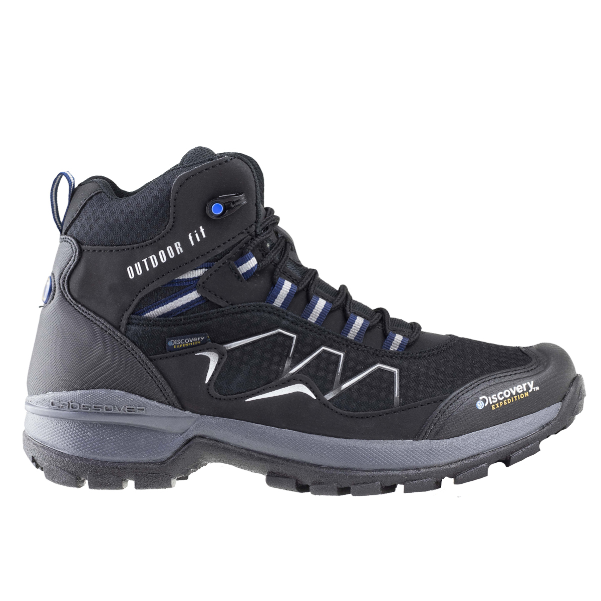 Bota Negra Camping Para Hombre Tipo Senderismo Discovery 2320 Outdoor