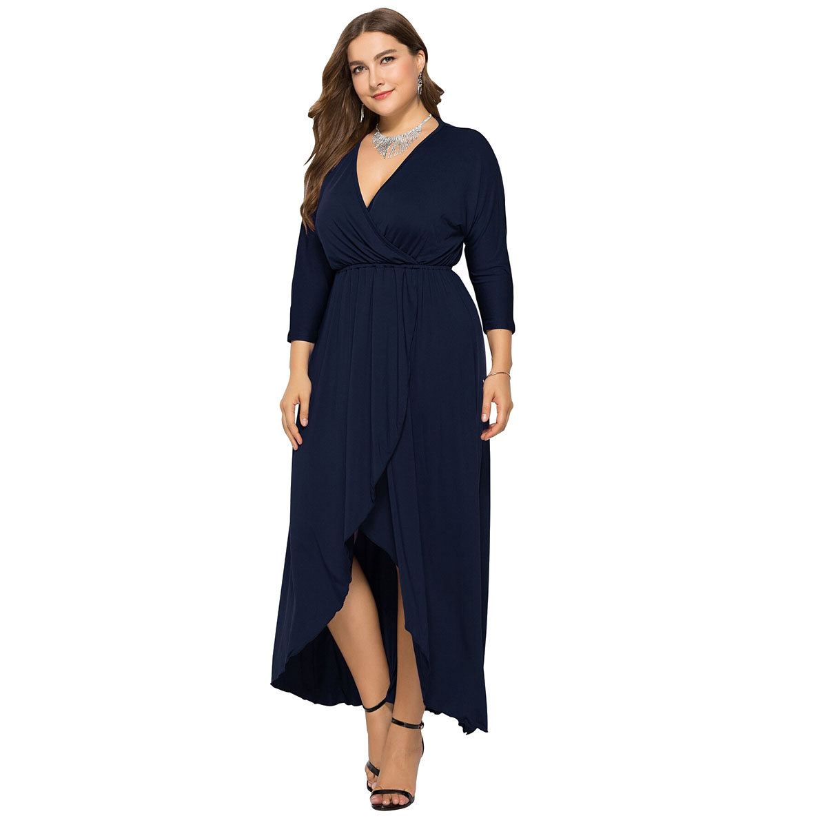 Maxi Vestido Largo De Fiesta Elegante Sexi Talla Extra Plus