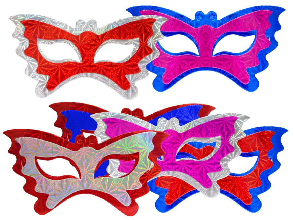 60 Antifaz Neon Carton Grande Batucada Fiesta.