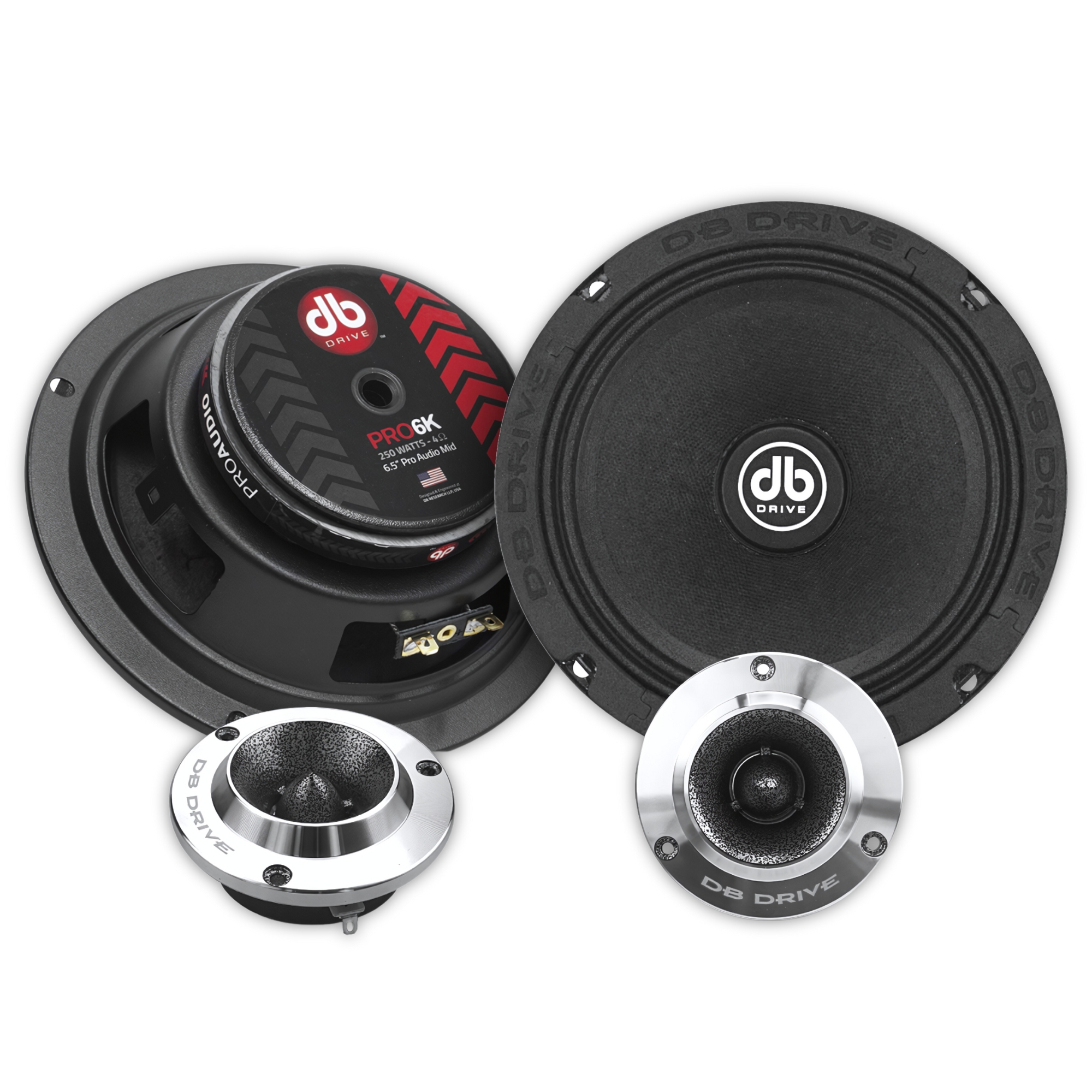 Set de Medios DB Drive PRO6K 500W Máx 6.5 PLG 225W RMS