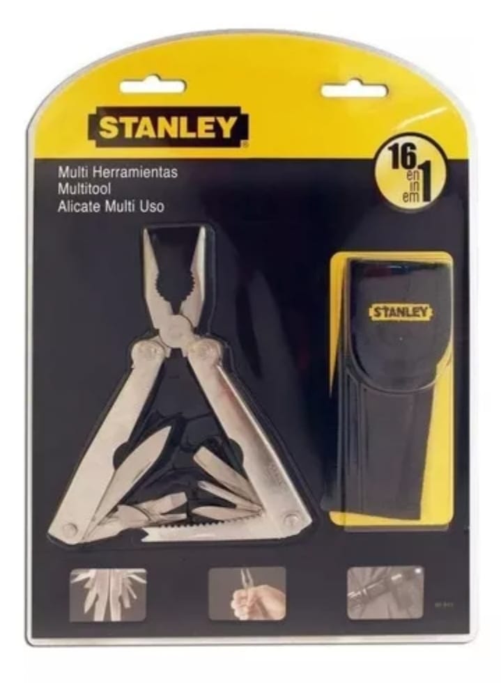 Pinza Multiusos Acero Inoxidable Stanley 16 En 1.