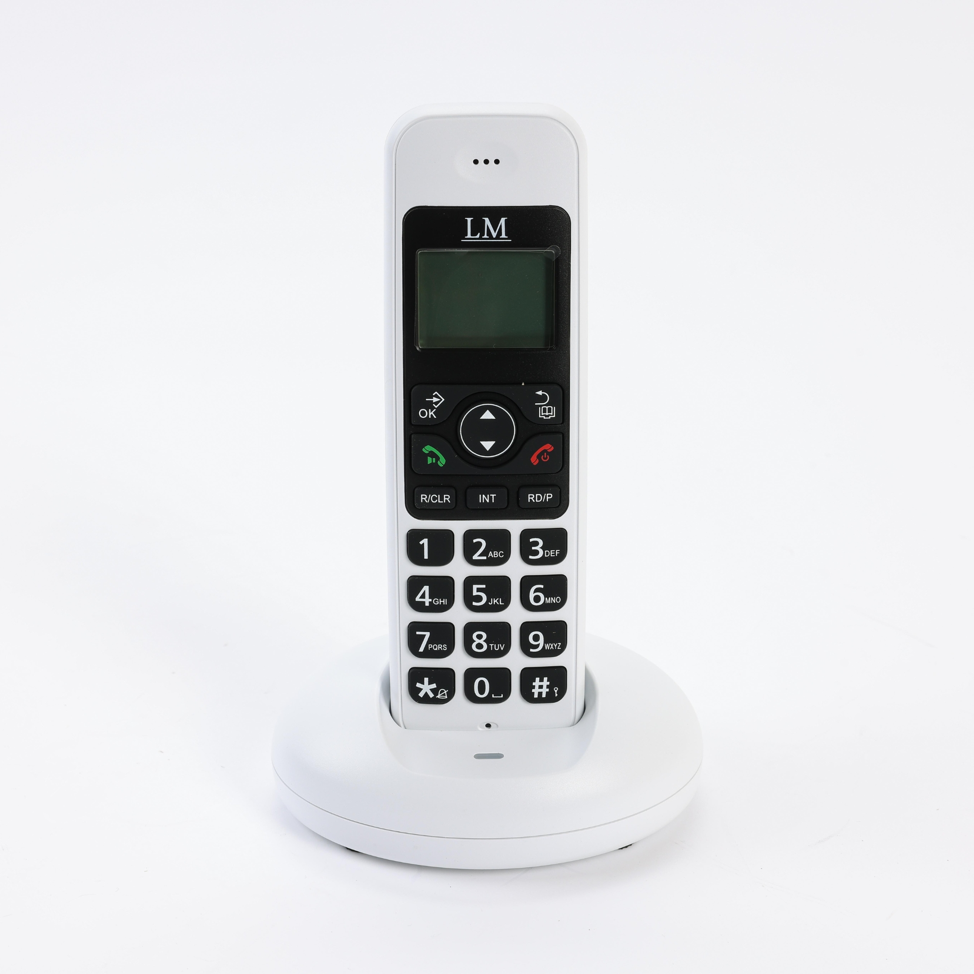 Teléfono Inalámbrico Fijo Moderno marca LM 521-2 Para Casa Oficina.