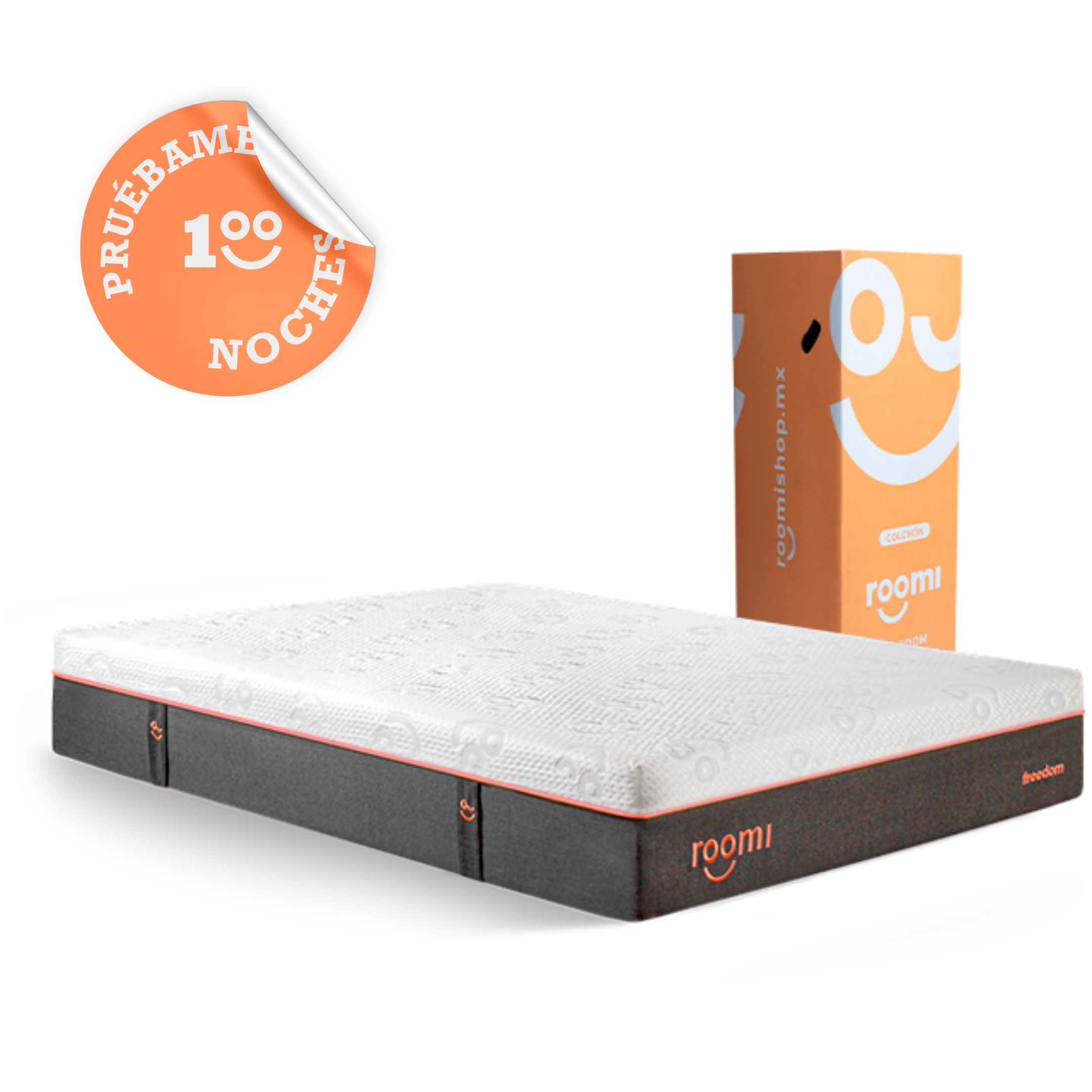 Colchón En Caja Matrimonial Roomi Freedom, Confort Premium, Tecnología ...