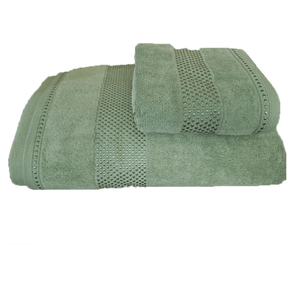Juego de Toallas Suaves y super Absorbentes Verde Olivo Kyuden Home