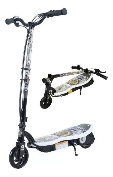 Scooter Patín Eléctrico Eco-forte Plegable 24v 120w 12km/h Blanco