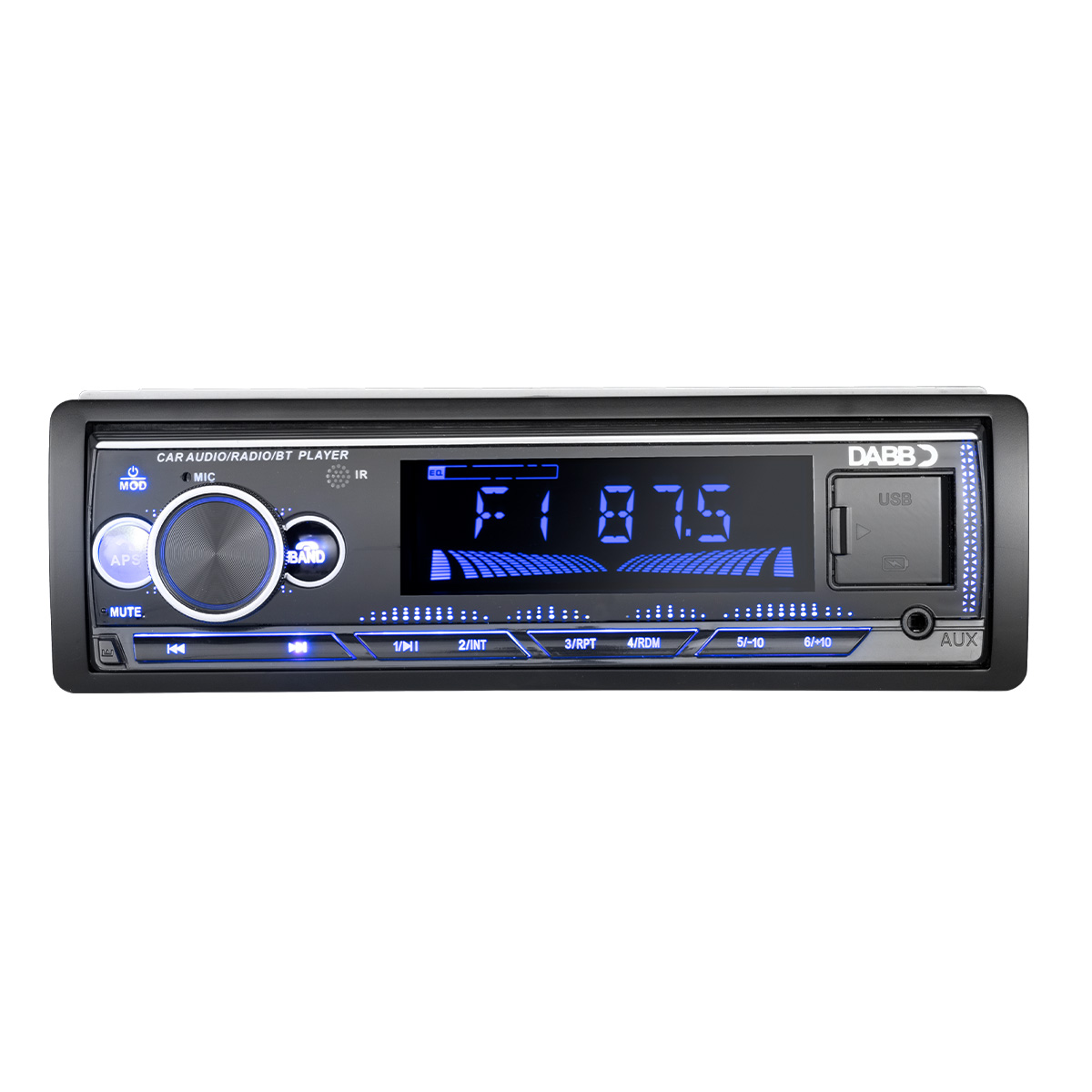 Autoestereo Bluetooth Dabb Dab-0202 Usb Sd Fm Rgb.