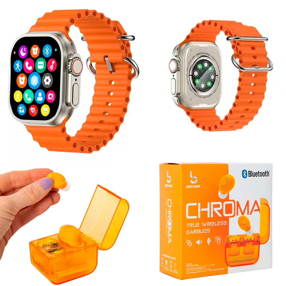 Smartwatch ultra Reloj inteligente Multideportivo Mas Audífonos In-ear ...