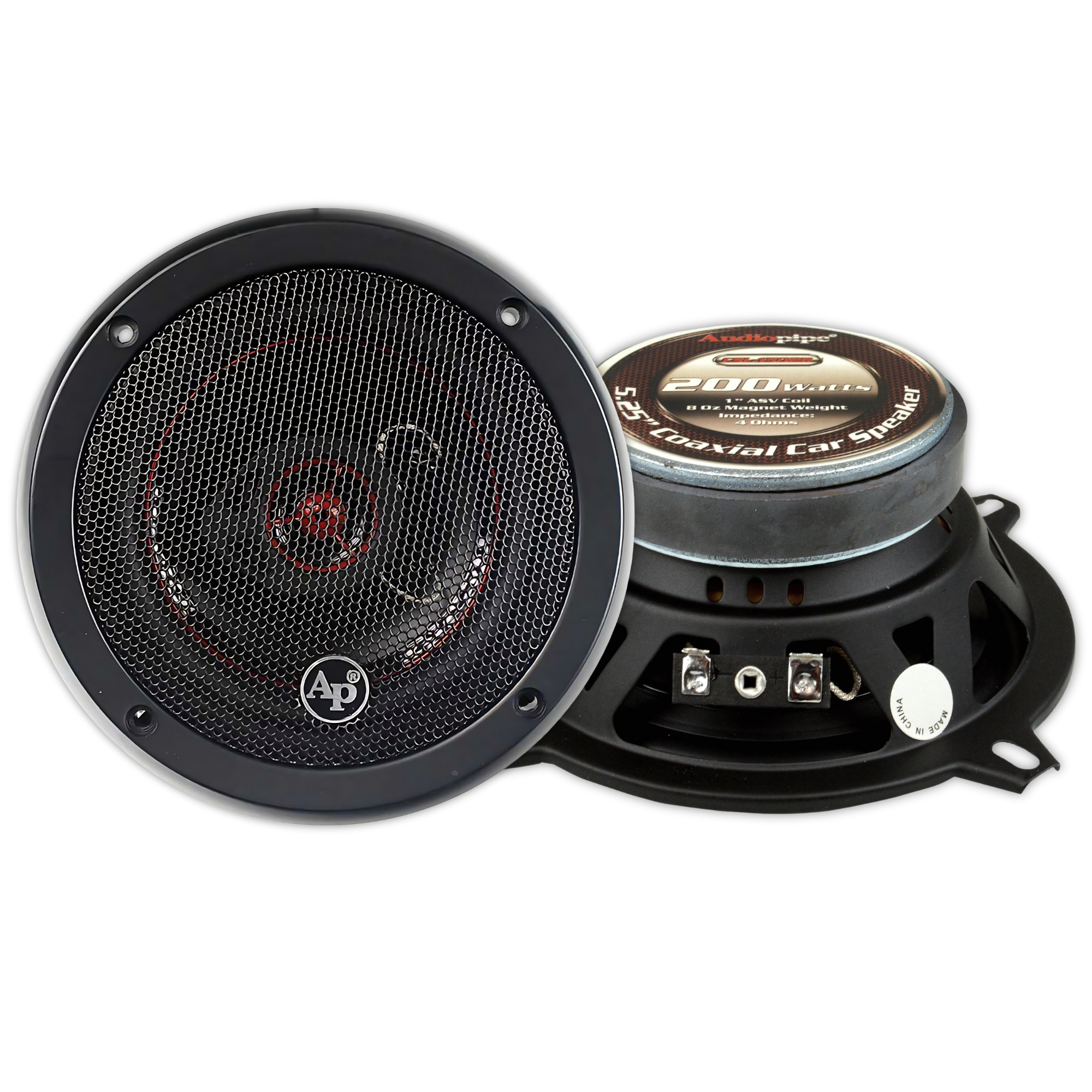 Bocinas coaxiales Audiopipe CSL1502R 5.25 PLG 200 Watts.