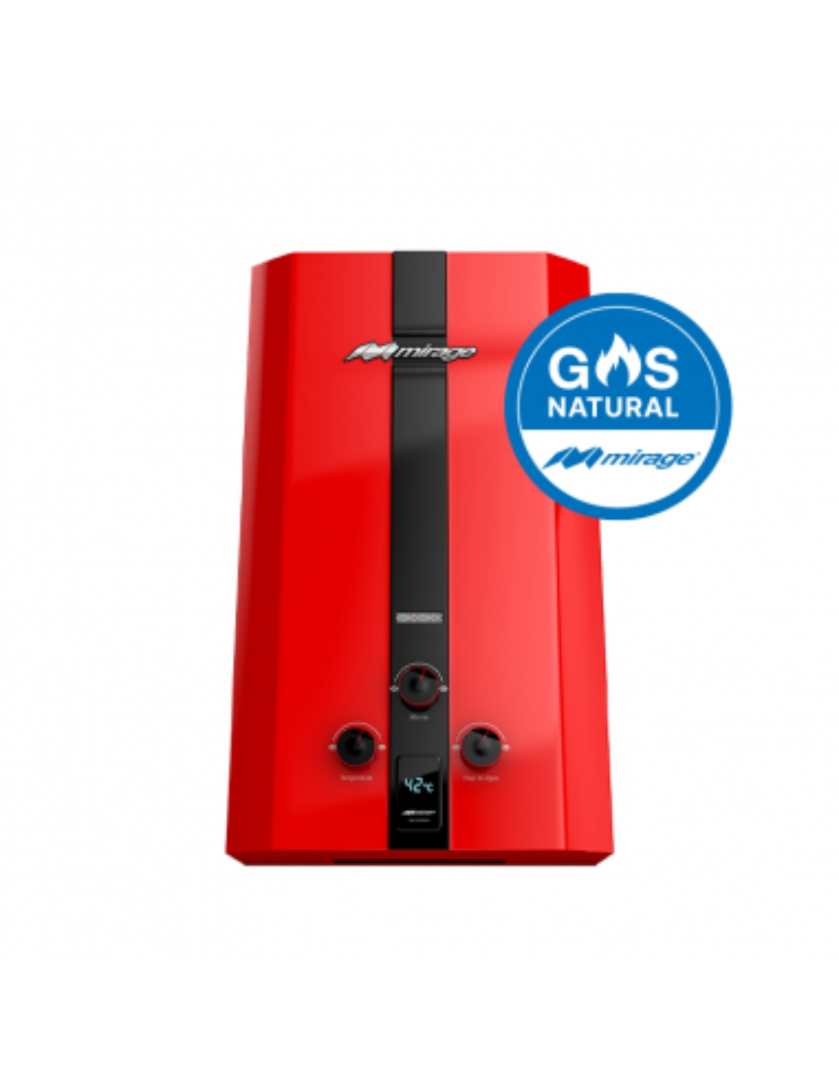 Calentador de Agua Mirage MBF06ZC Flux Gas Natural 1 Servicio Rojo 2 ...