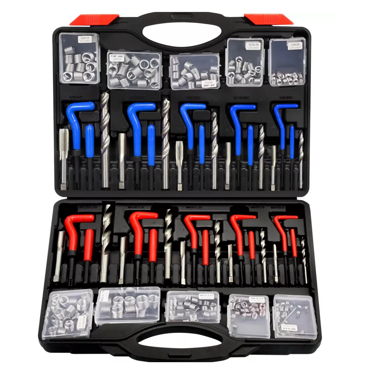 Kit Para Reparacion De Roscas Con Insertos Helicoil,262 Pcs