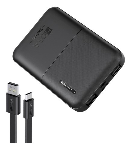 Mini Power Bank Batería Portátil 5000mah Negra