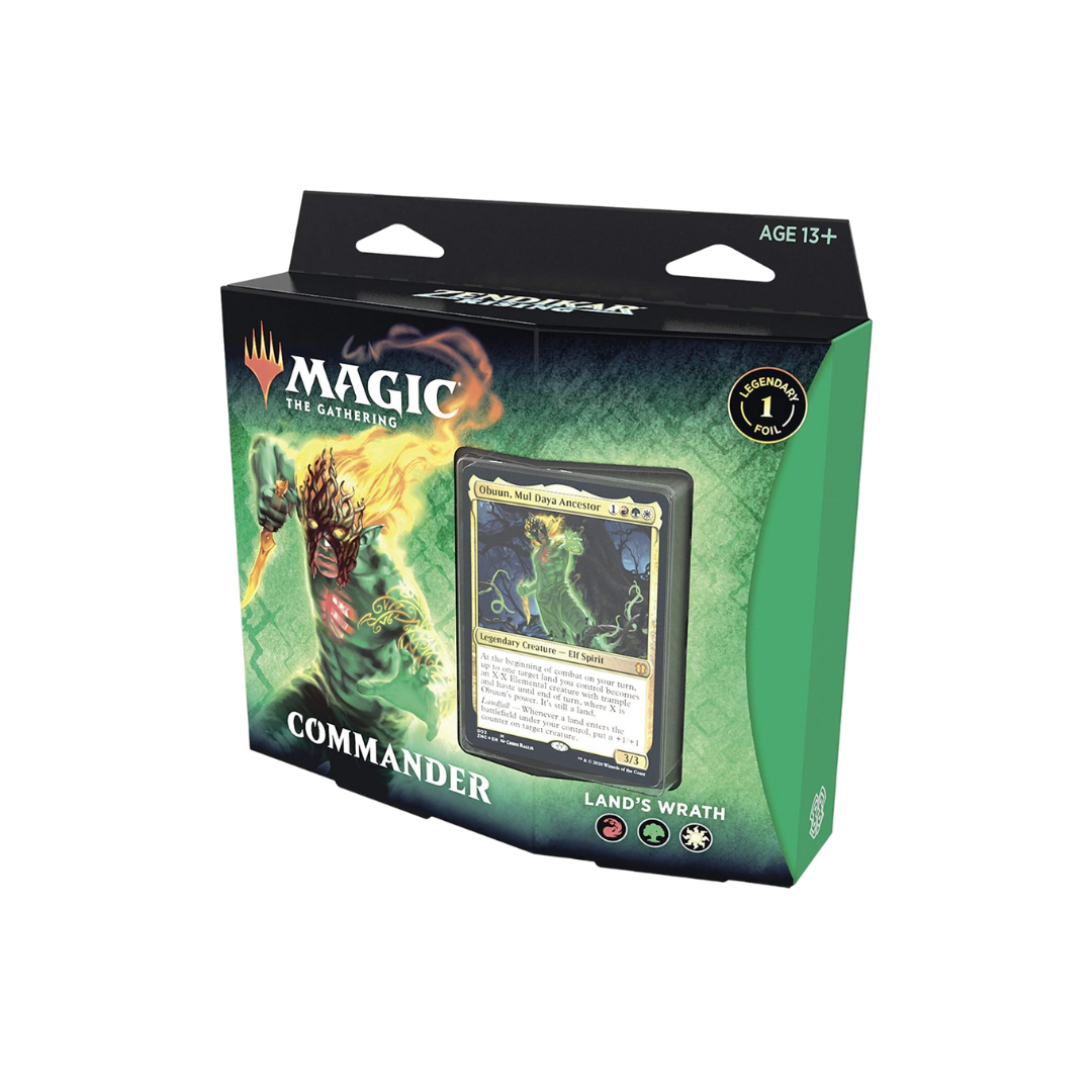 Magic Tcg - Zendikar Rising Obuun Commander Deck Display (Land´S Wrath ...