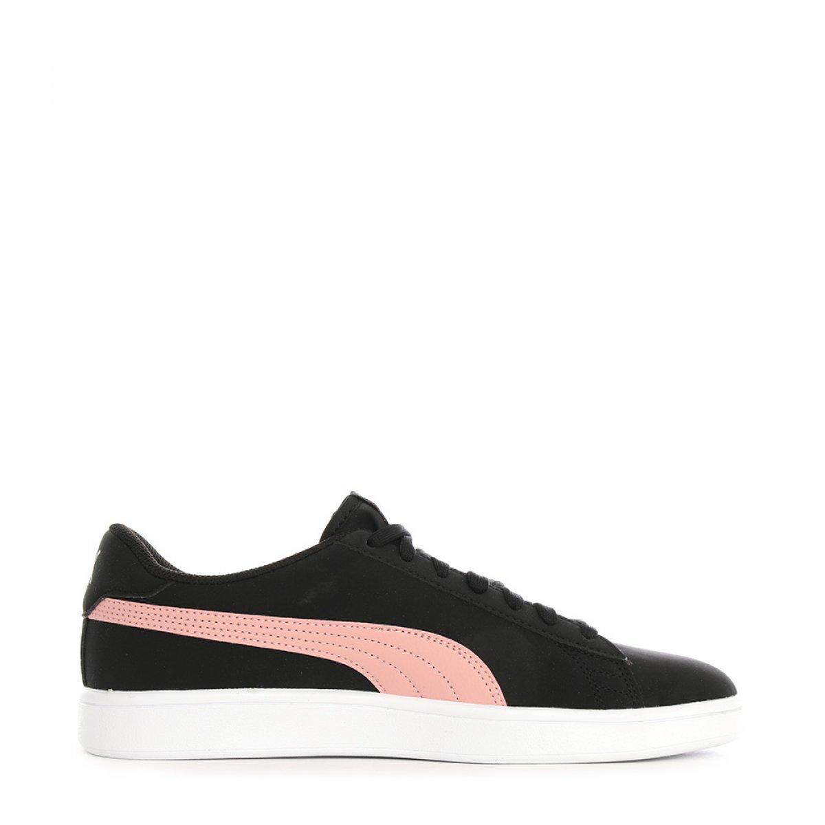 Tenis Puma Modelo Smash V2 Color Negro/Rosa Para Dama