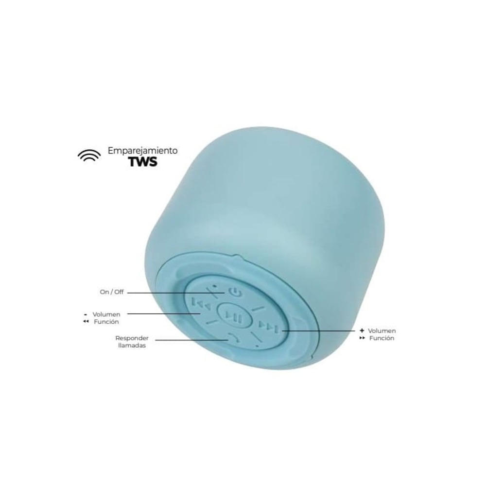 Bocina portátil impermeable Acteck azul agua