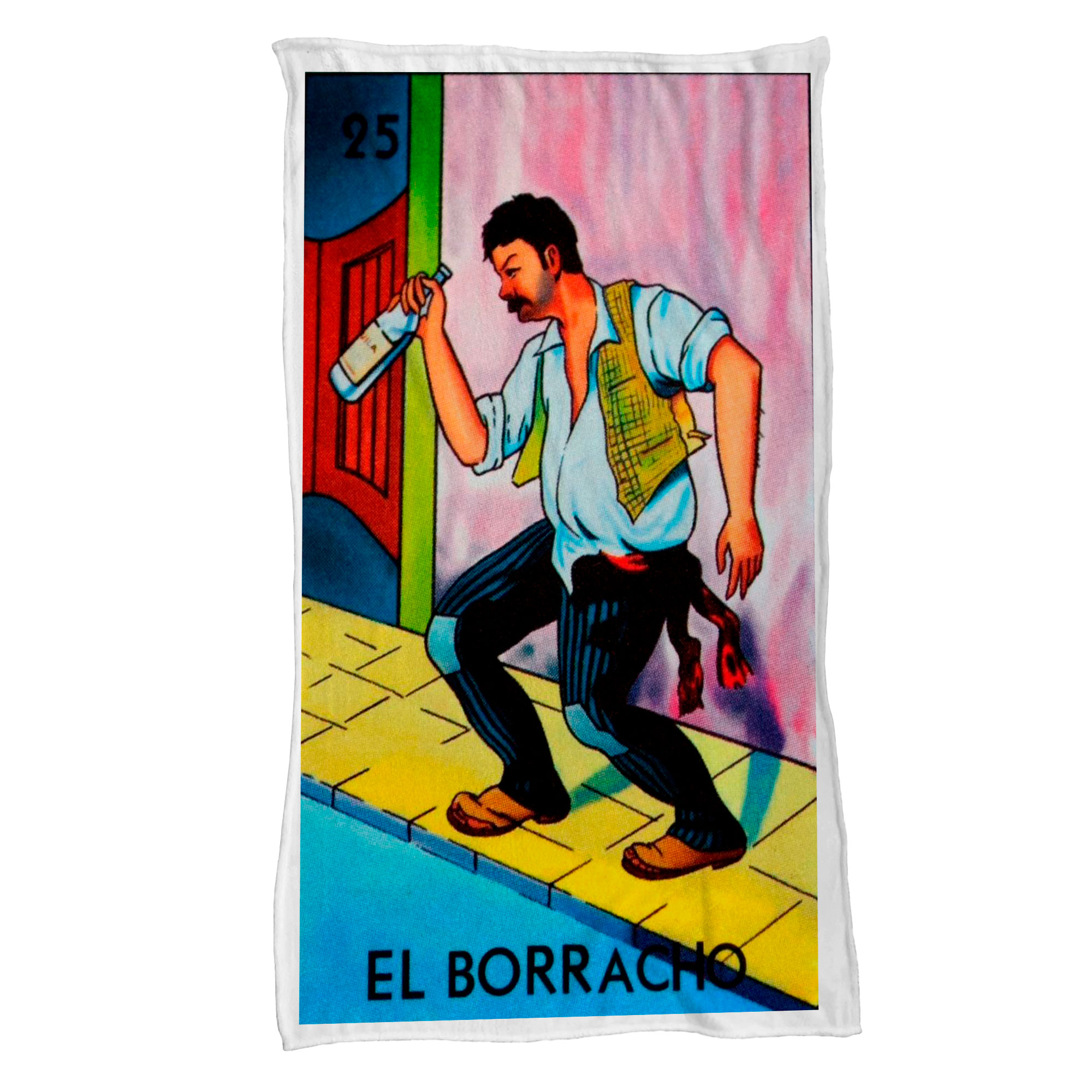 Cobija Manta Frazada Diseño de Carta de Lotería “El borracho” Fiestas ...