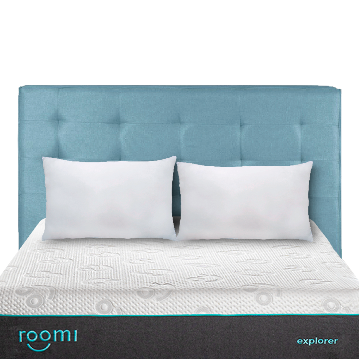 Cabecera Individual, Elaborado de Madera de Pino, Roomi Explorer Color Azul.