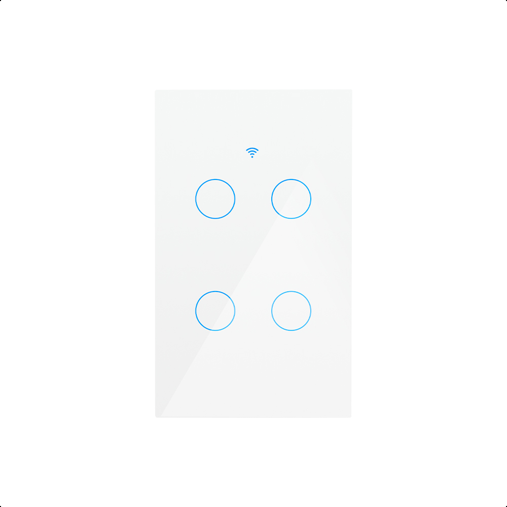 Interruptor Inteligente ICON Cuatro Vías Conexión WiFi Sin Neutro