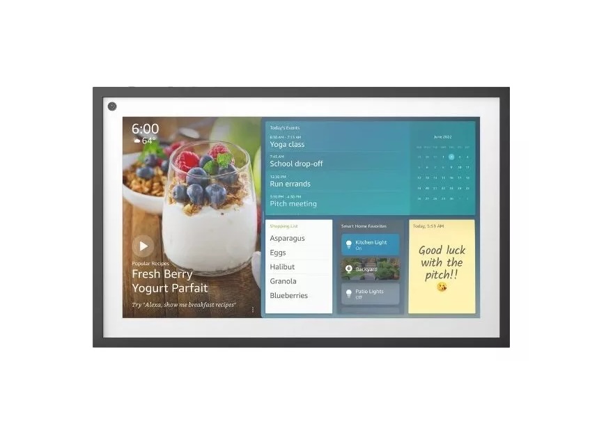 Amazon Alexa Echo Show 15, Pantalla Inteligente Full Hd de 15.6" con ...