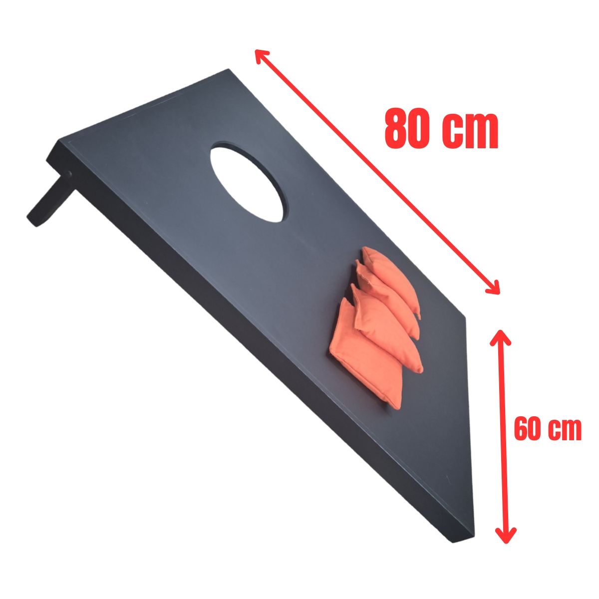 Juego De Madera CornHole Portátil (80x60cm) Con 8 Costales para Lanzamiento