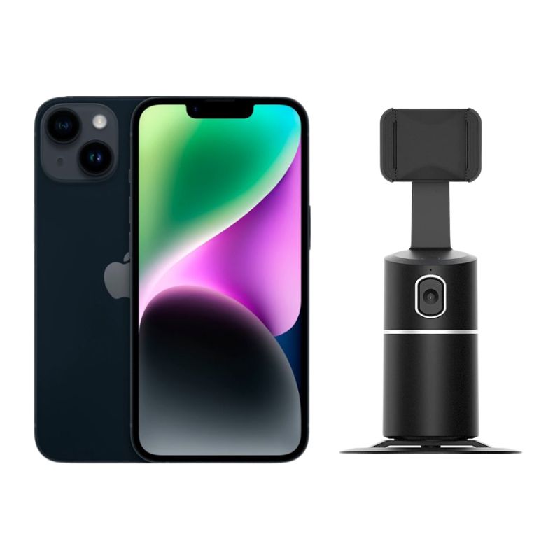 iPhone 14 128GB Negro E-SIM Reacondicionado Grado A + Estabilizador