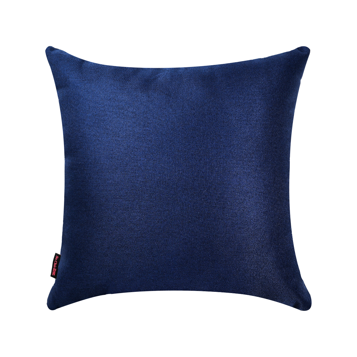 Cojín Decorativo Cuadrado para Sala o Cama. Funda de Lino Azul Noche ...