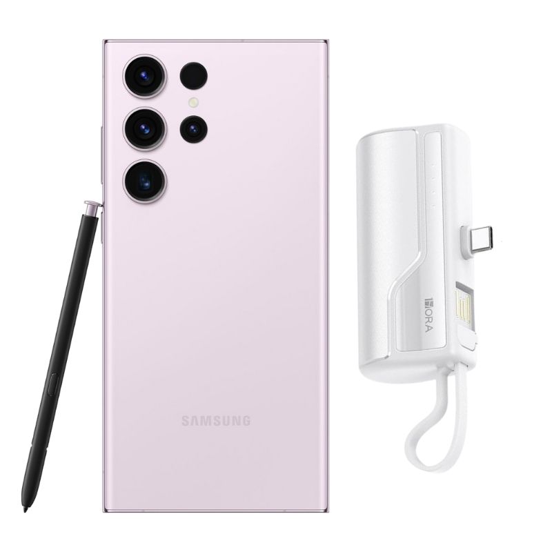 Galaxy S23 Ultra 256GB Lila Reacondicionado Grado A + Mini Power Bank