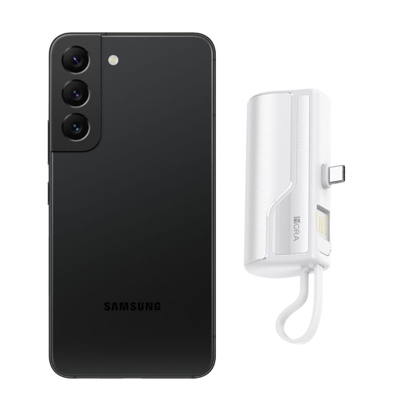 Galaxy S22 Plus 128GB Negro Reacondicionado Grado A + Mini Power Bank