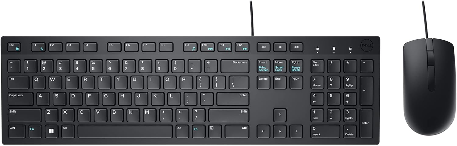 KIT TECLADO Y MOUSE DELL KM300C TEC/ESP ALAMBRICO USB NEGRO 580-AKKW