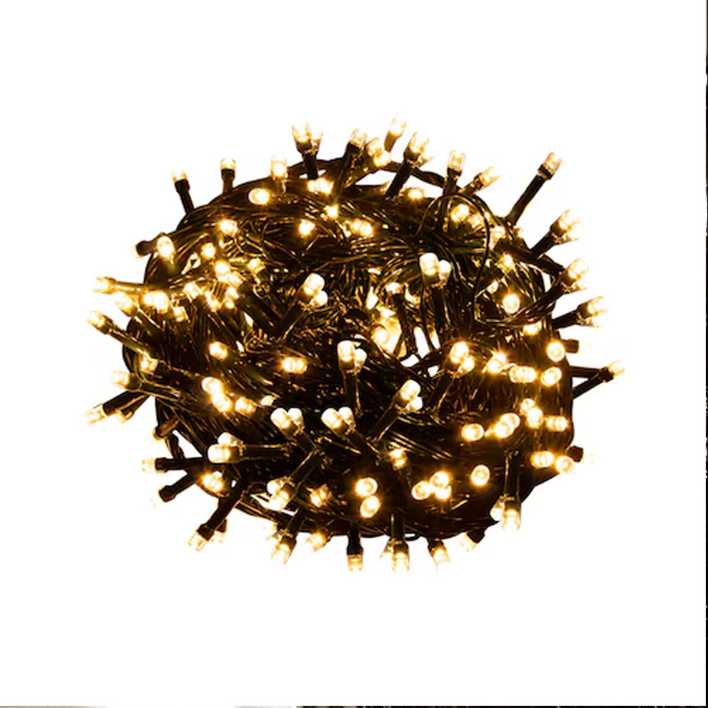 Serie de Luces LED Cálida 50 Focos – Navidad Interior/Exterior – Bajo ...
