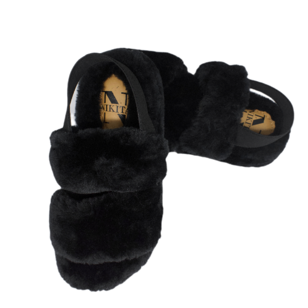 SANDALIAS DE FELPA ACOGEDORAS PARA DAMA MODELO TEDDY COMFYS BY NIKITA SHOES