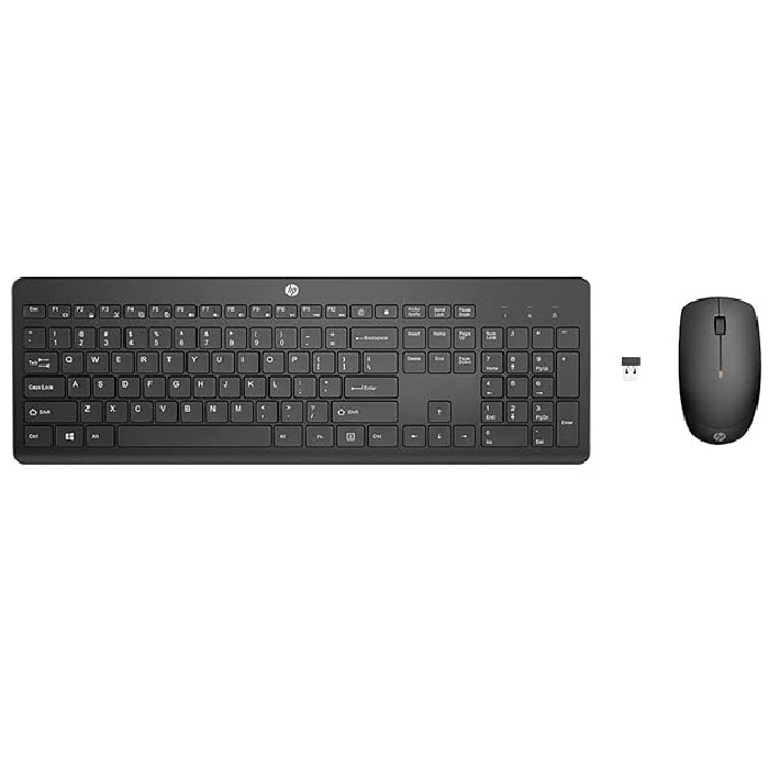 Kit de Teclado y Mouse HP 235, Inalámbrico, Negro (Español)