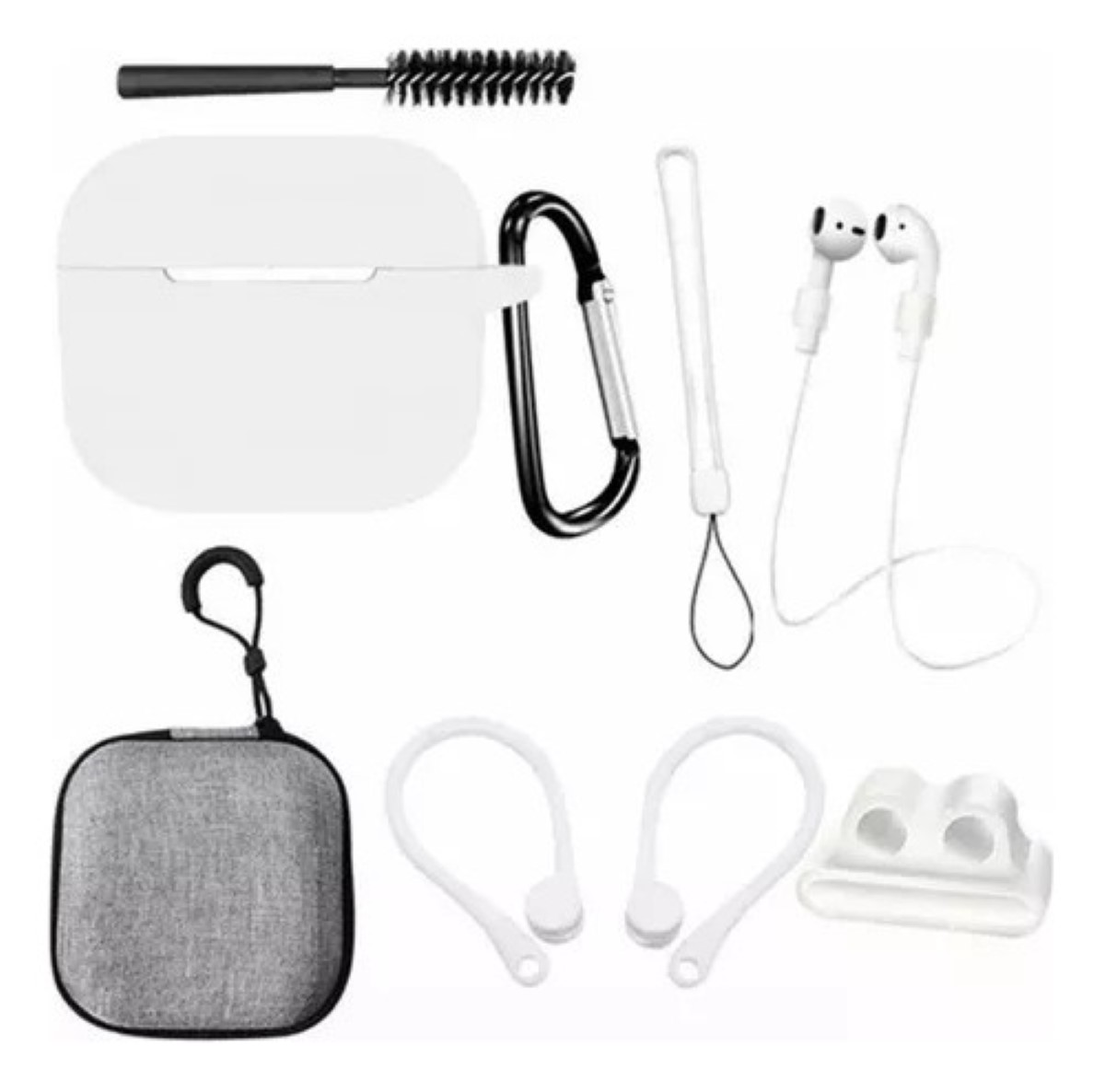 Accesorios 8 En 1 , Airpod 1 2 3 Pro Compatible Blanco