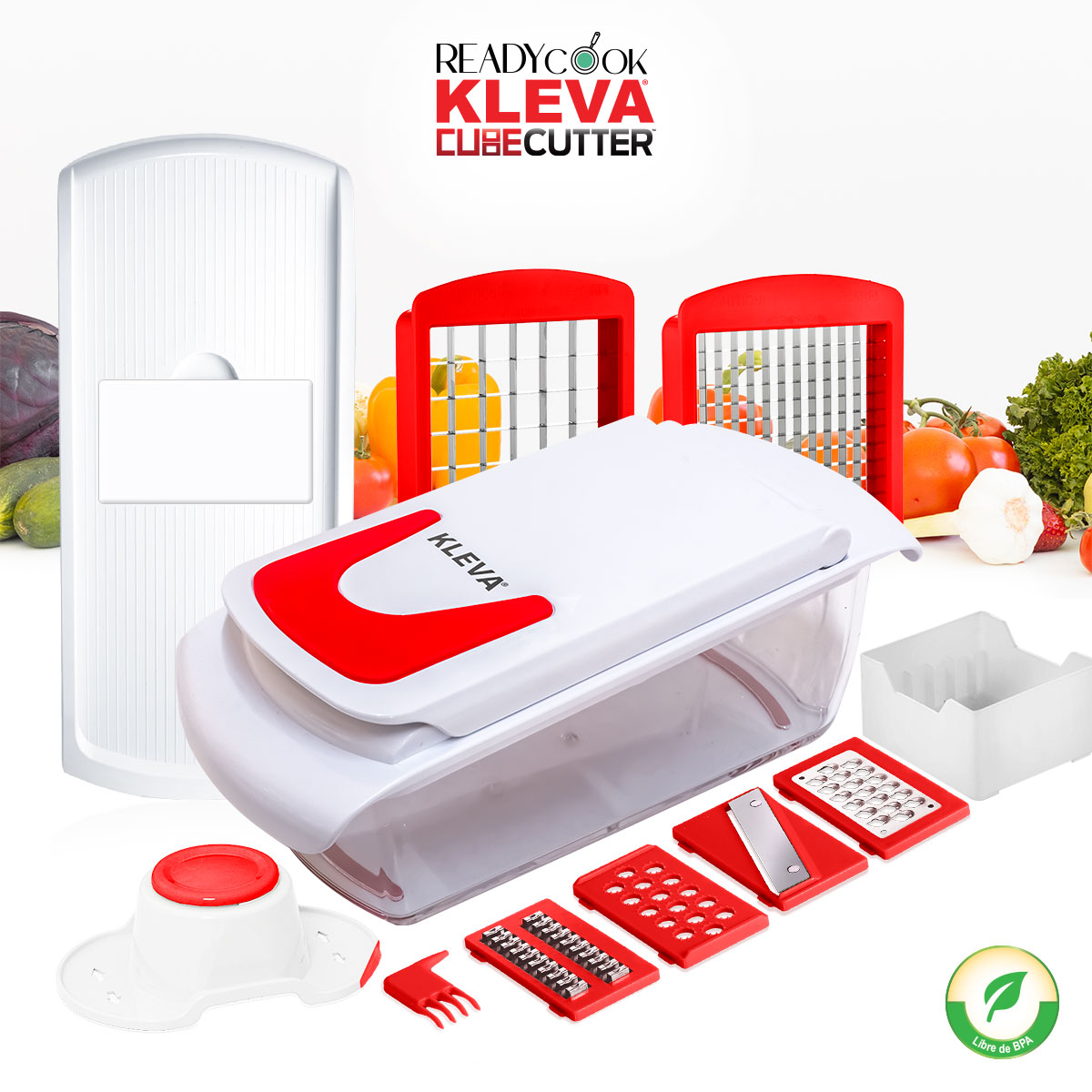 Picadora Rallador Multifuncional de Verduras y Frutas READYCOOK KLEVA ...