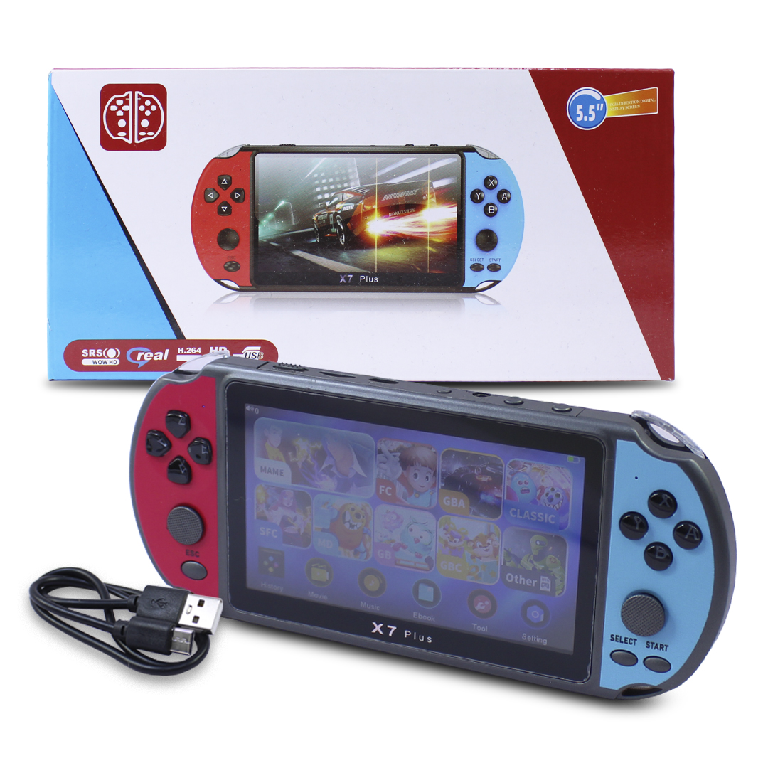 Consola portátil x7 plus Más de 1000 juegos Pantalla de 5.1 pulgadas