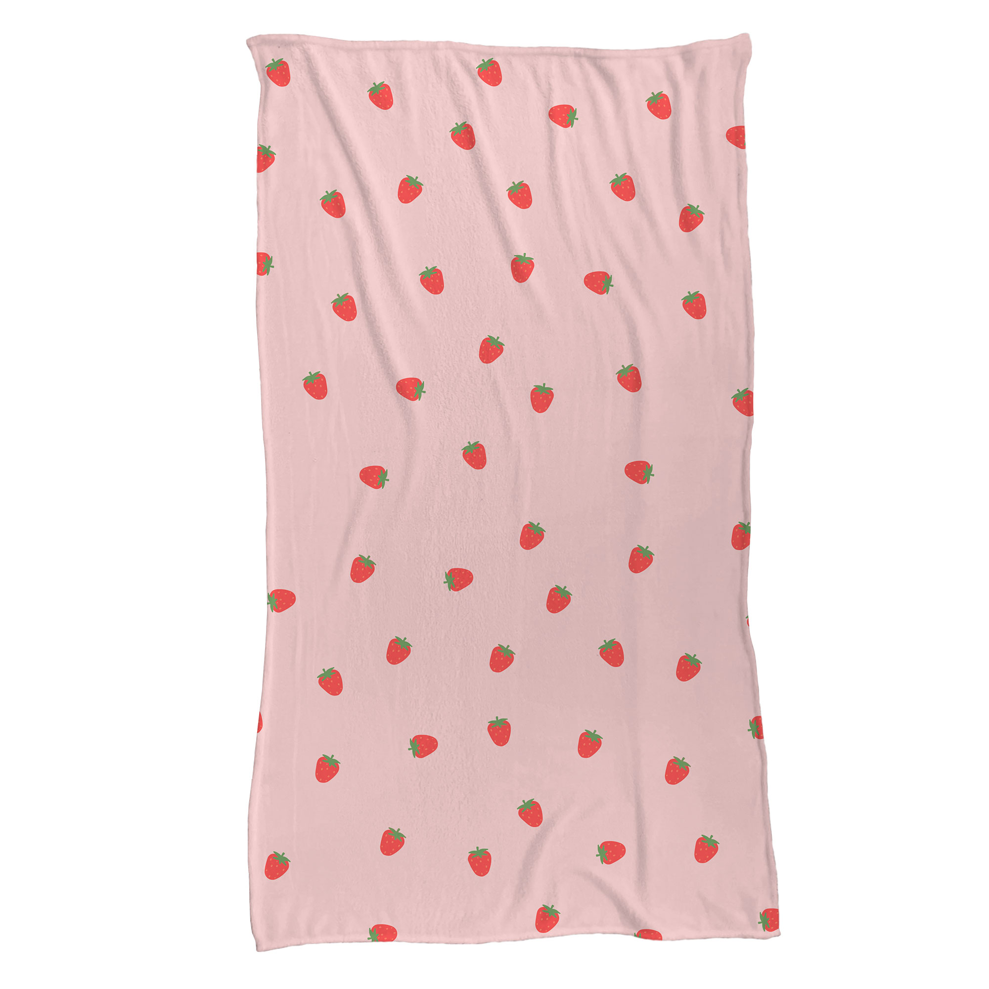 Cobija Manta Frazada Diseño de Fresas Ultra Suave y Ligera de Alta Calidad