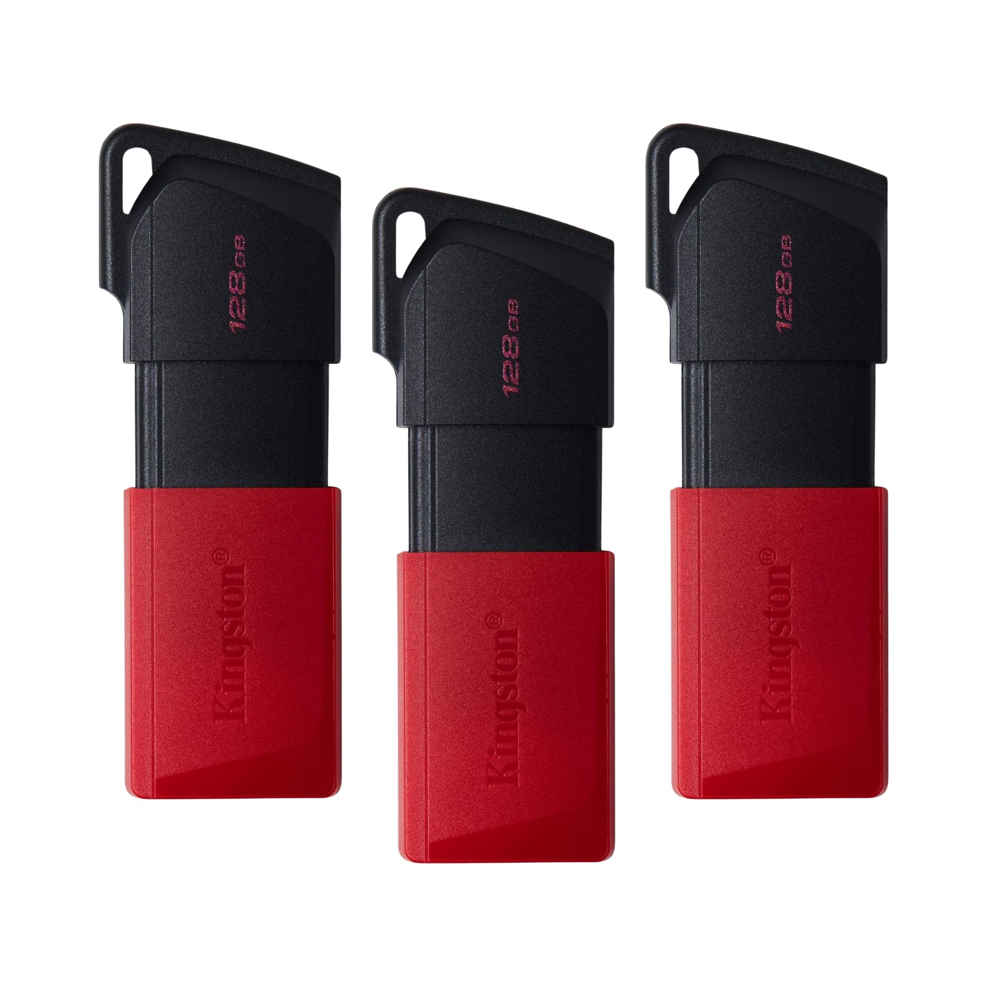 3 Pack - Memoria USB de 128 GB Kingston DataTraveler Exodia M, Rojo