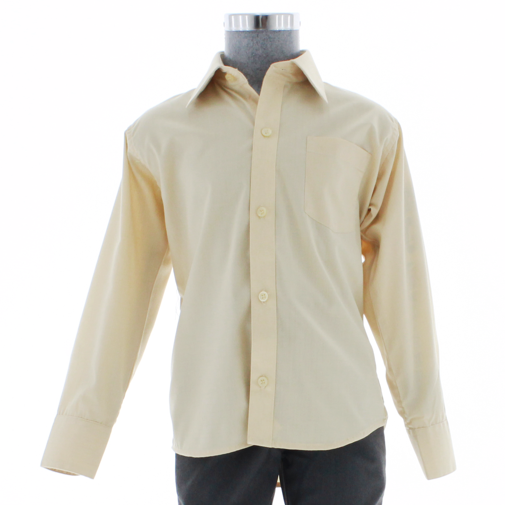 Camisa De Vestir Beige Para Niño