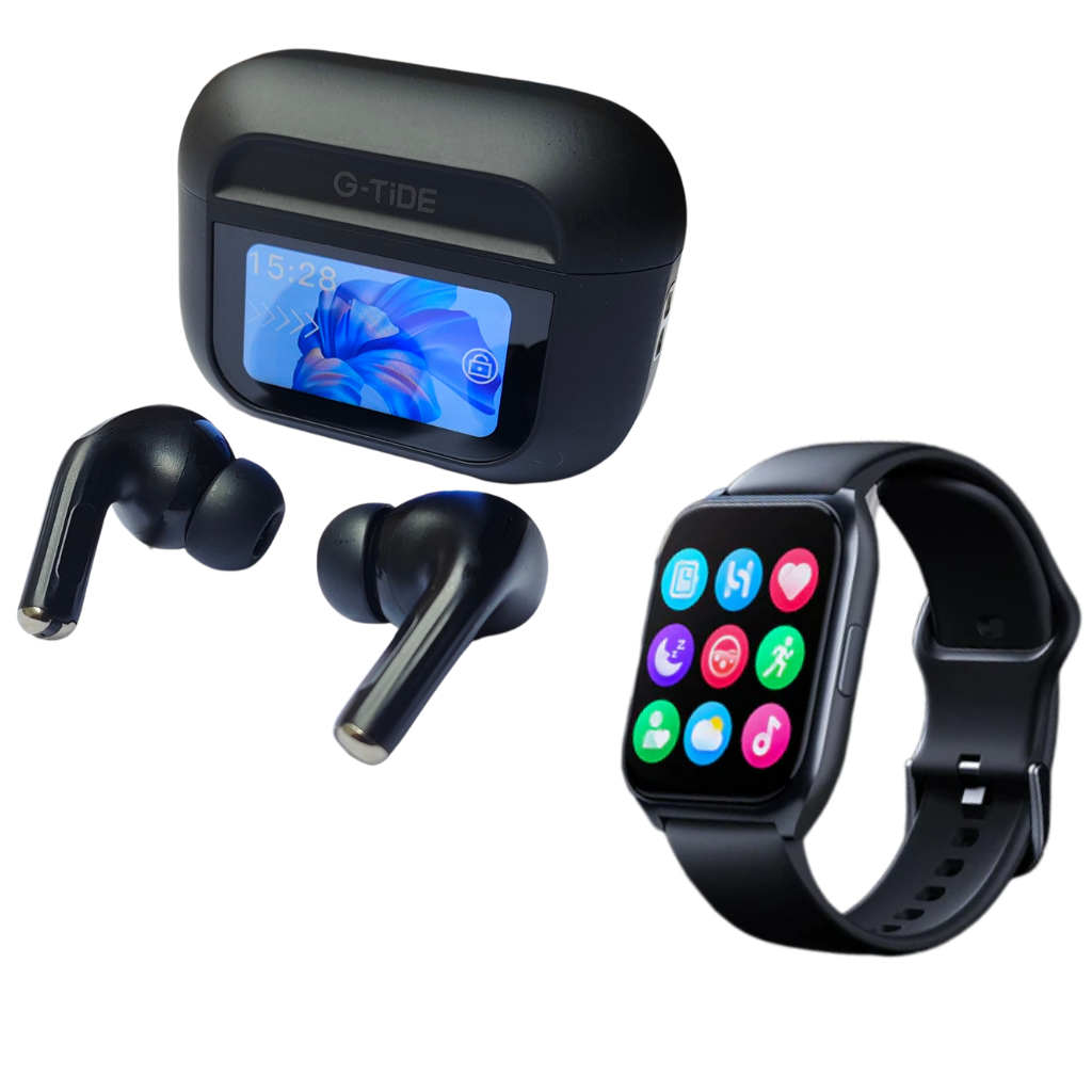 Audífonos con Pantalla Táctil G-TIDE Future Pod y Smartwatch Filwans ...