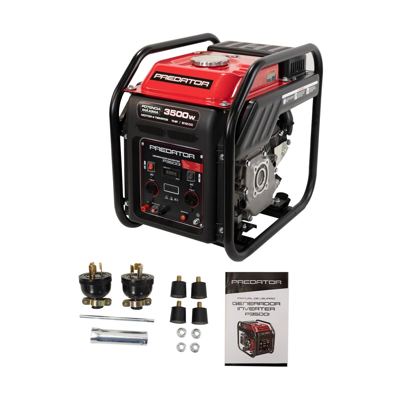 Generador Predator Inverter 3500w 110v/60hz C/Motor 7 Hp - P3500I