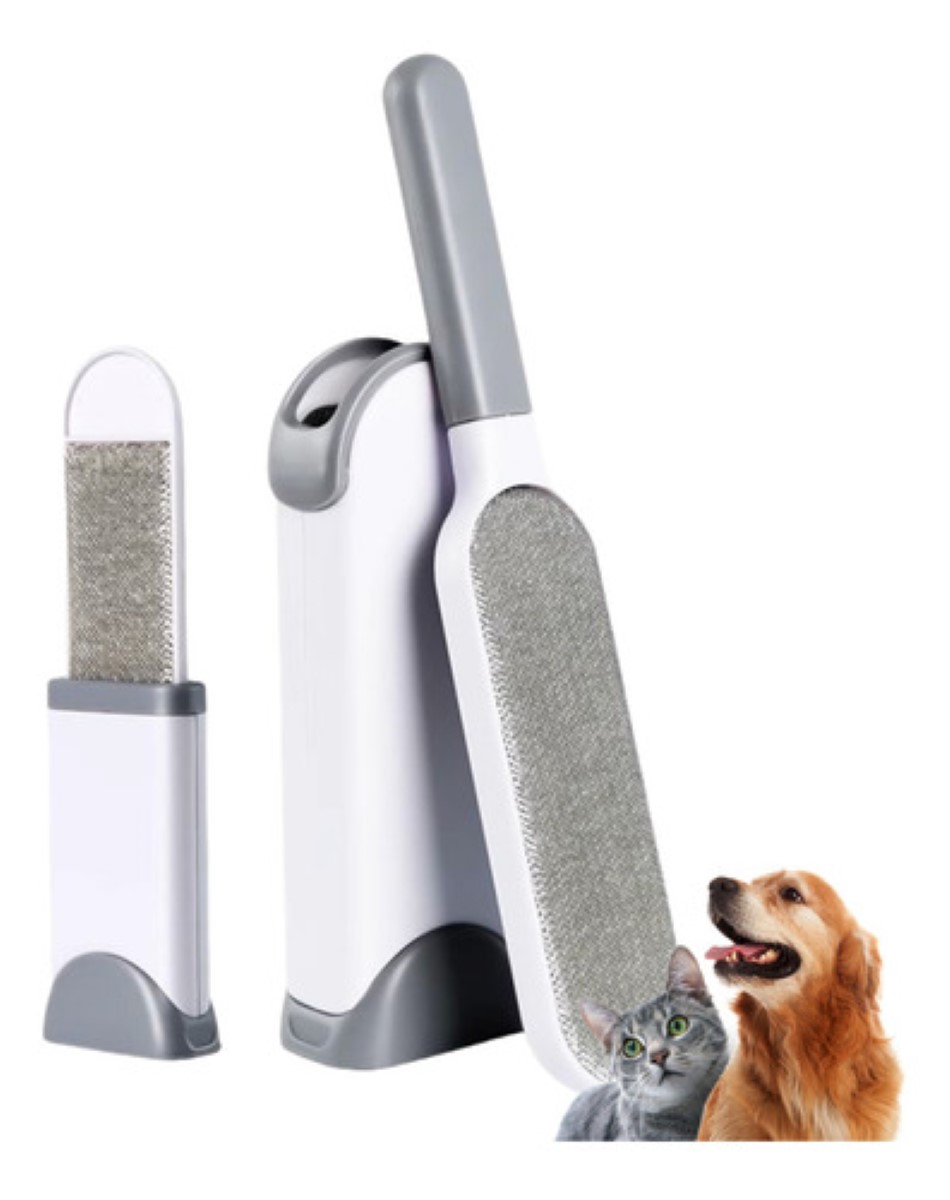 Cepillo Removedor Quita Pelo Quita Pelusa Mascotas Gato Ropa GRIS