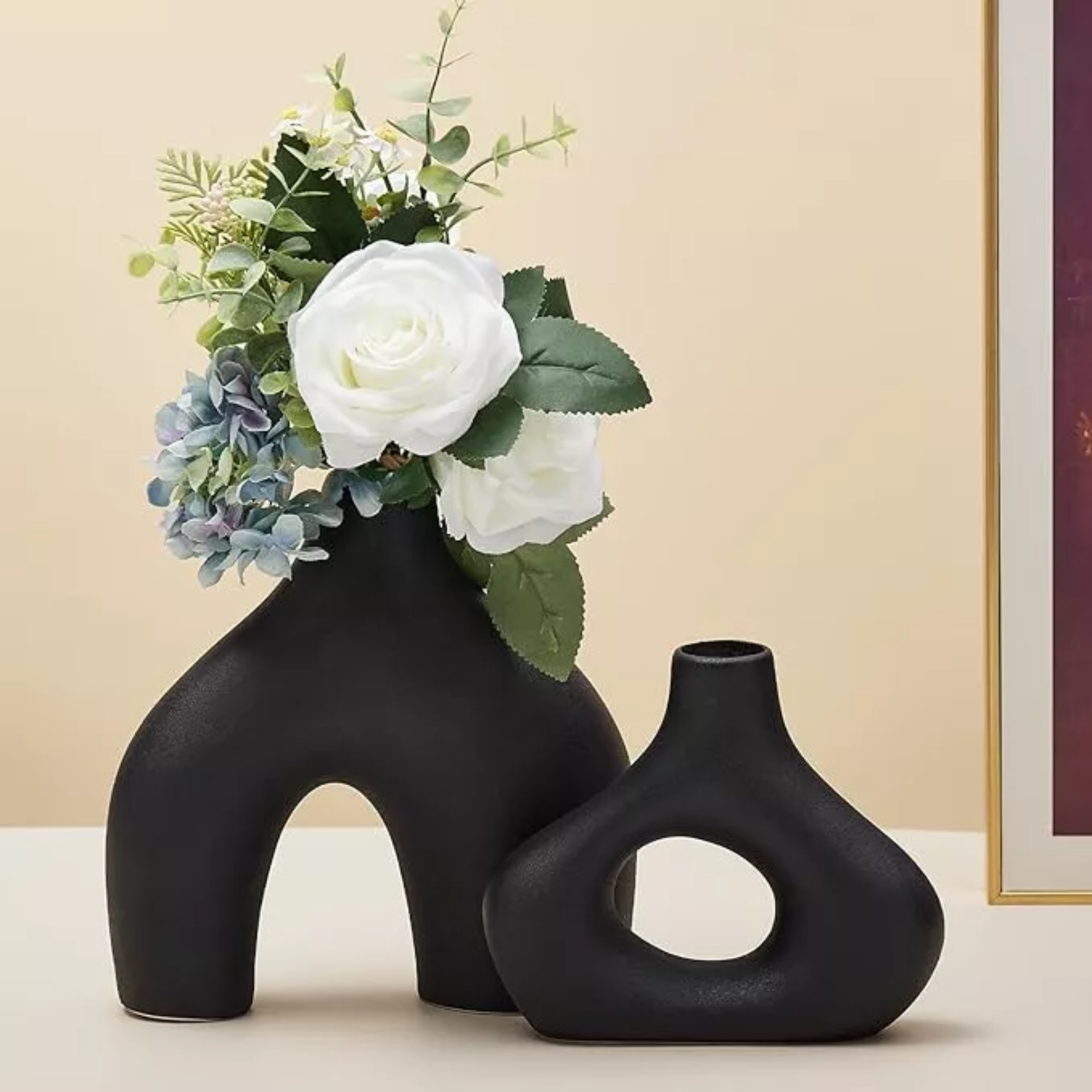 2 Floreros Decorativos Modernos Para Mesa Jarron Decorativo