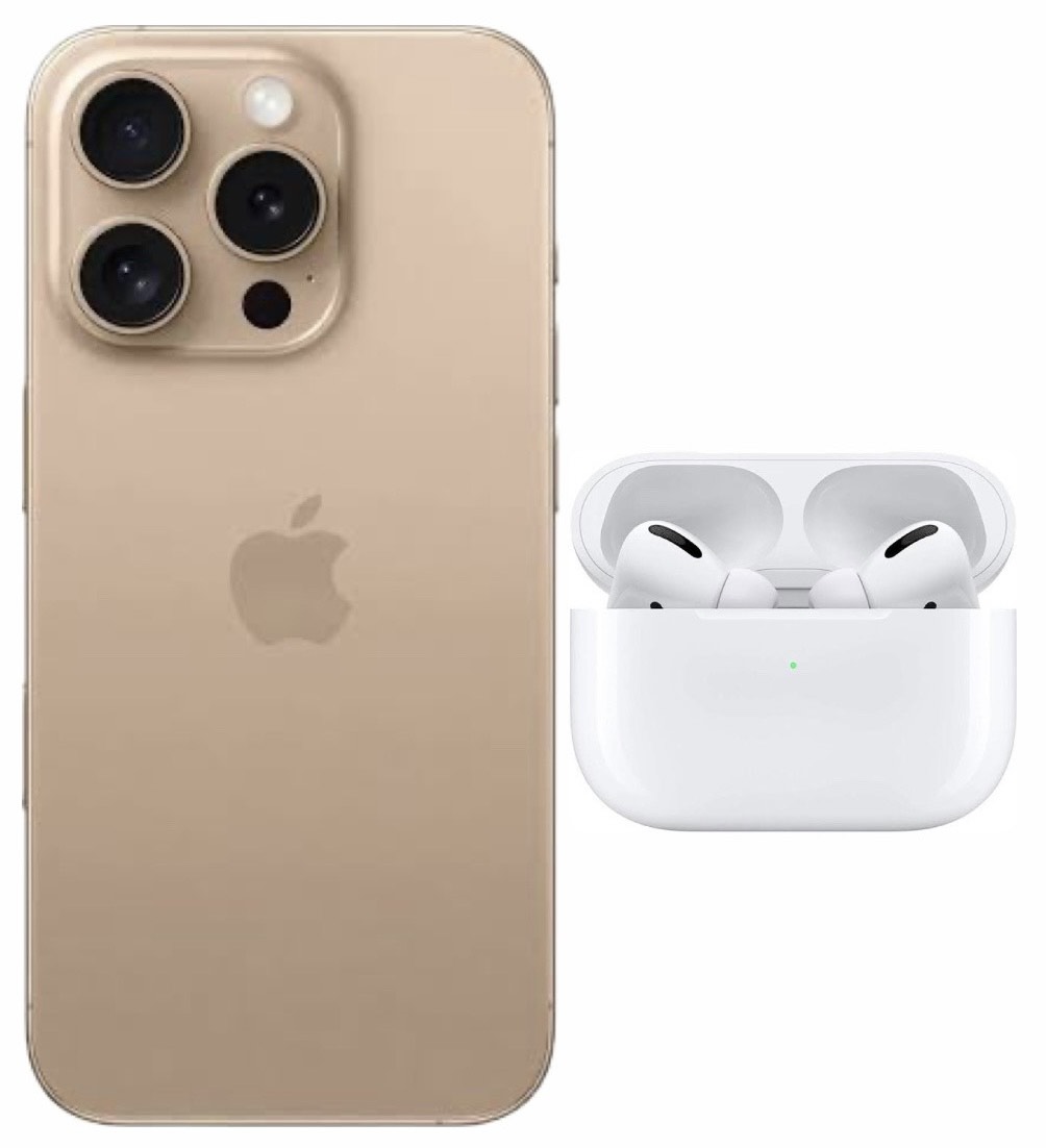 iPhone 16 Pro 128GB Desert Titanium Nuevo abierto E SIM + Audífonos ...