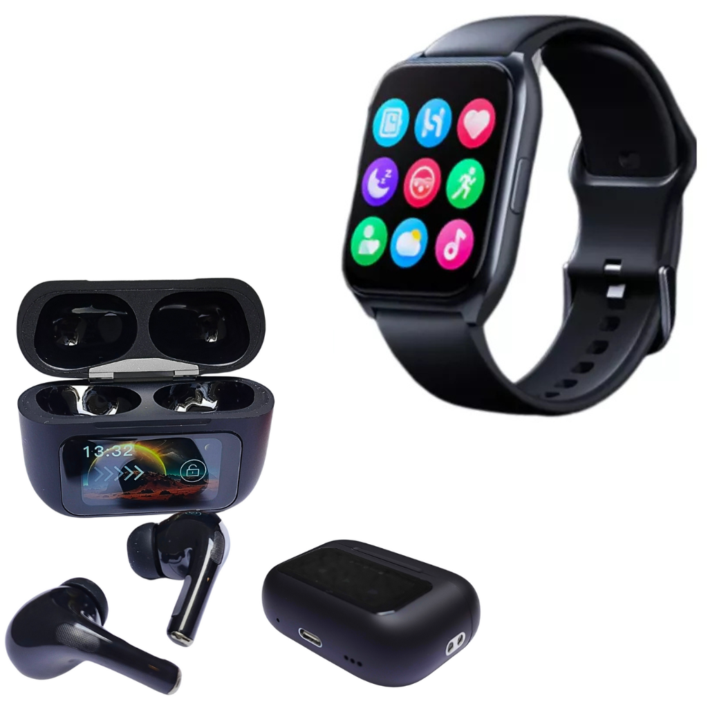 Combo de Smartwatch Filwans GTS Mini con Audífonos con pantalla táctil ...