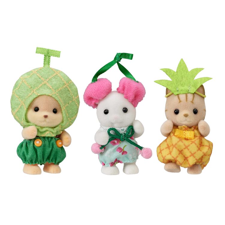 Trio Bebes Fruta (Melón, Cereza, Piña) - Sylvanian Families Calico ...