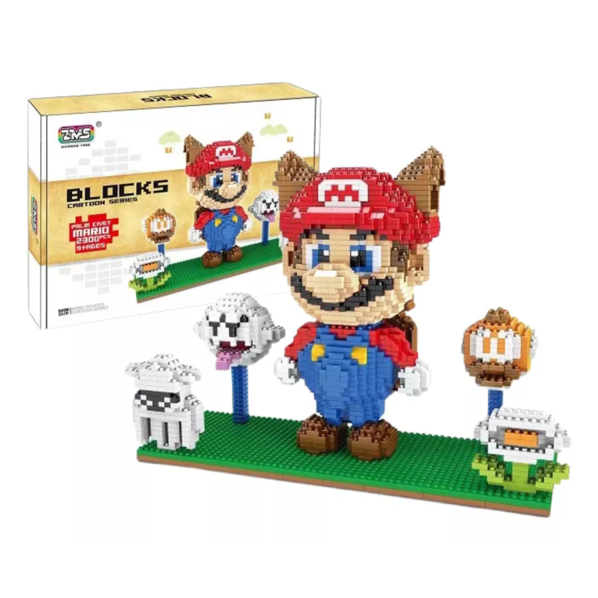 Super Mario Bros 3 Mapache Super Hoja Mini Bloques Armables Rompecabeza ...