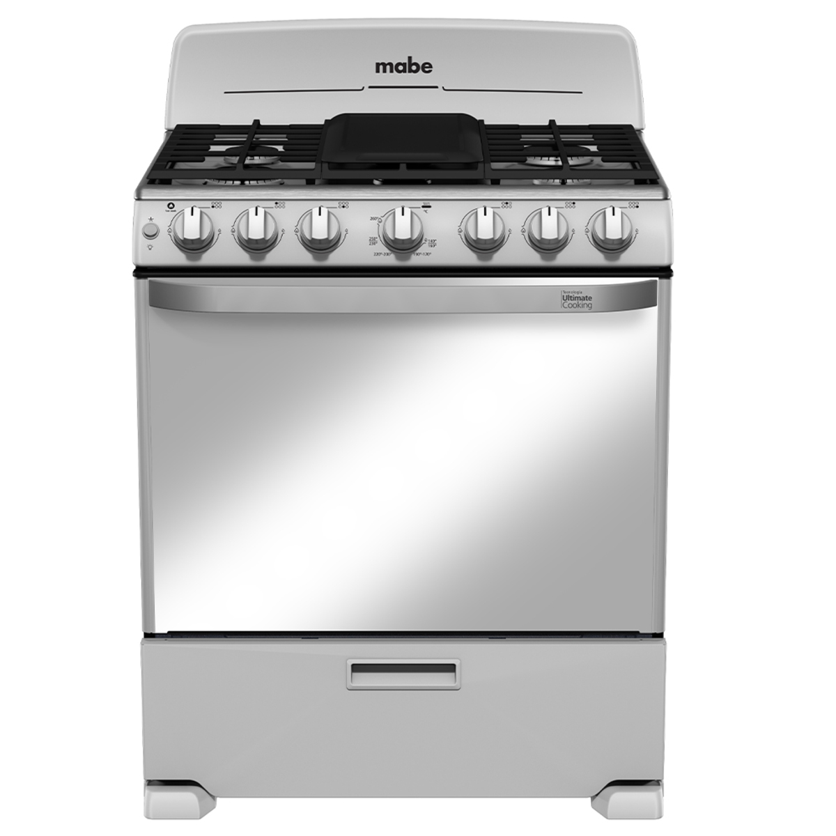 Estufa de Piso Mabe EM7654BFIS3 30" 6 Quemadores Silver